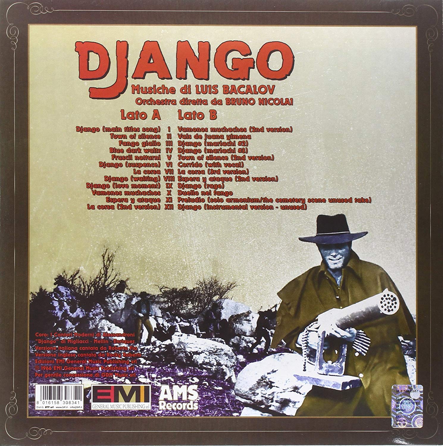 LUIS BACALOV Django (180g GOLD VINYL) OnVinylStore