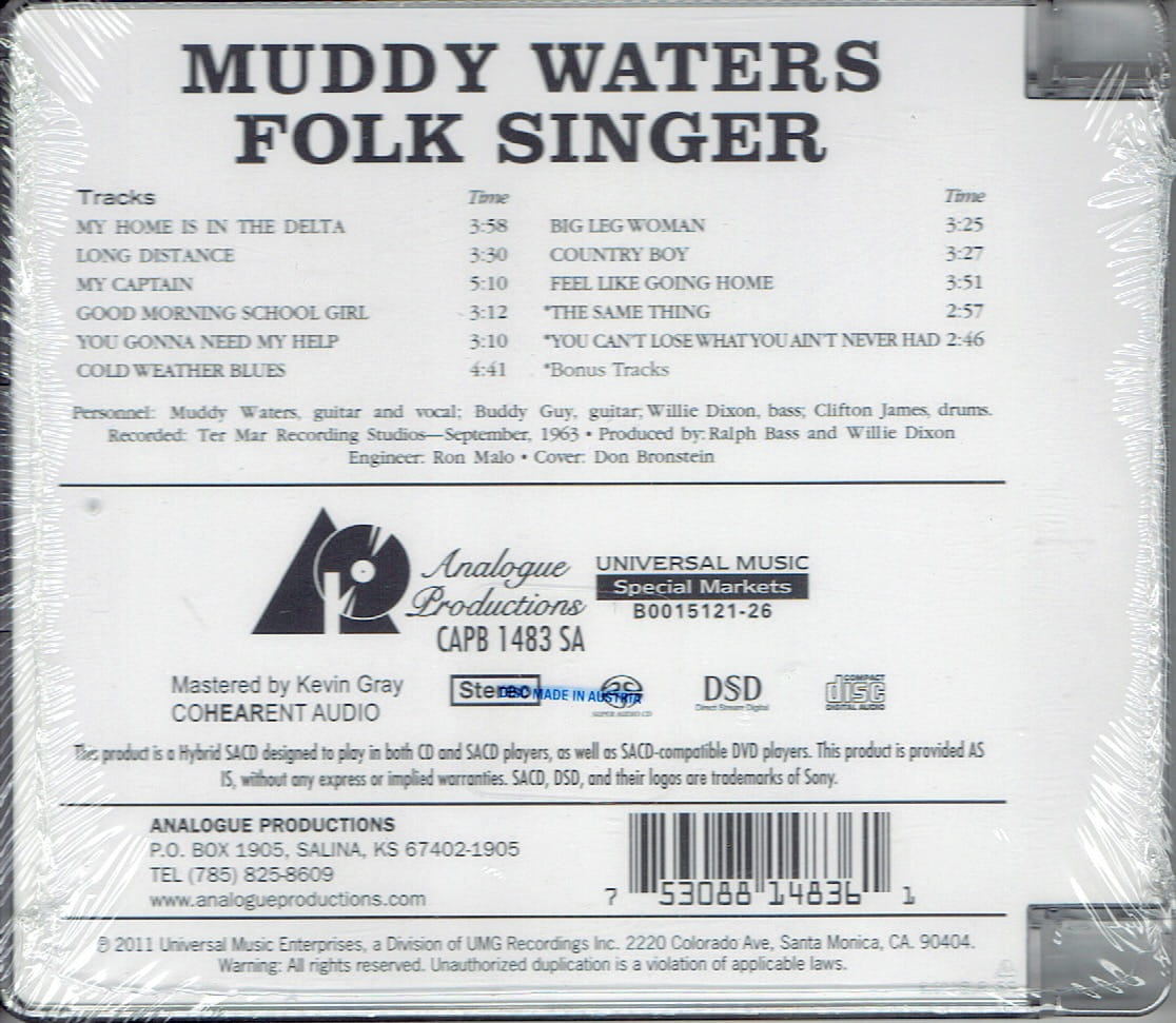 MUDDY WATERS Folk Singer (HYBRID SACD) OnVinylStore